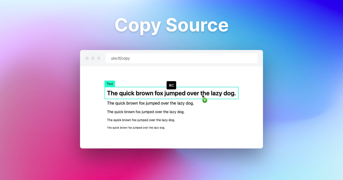 Copy Source — uiwtf